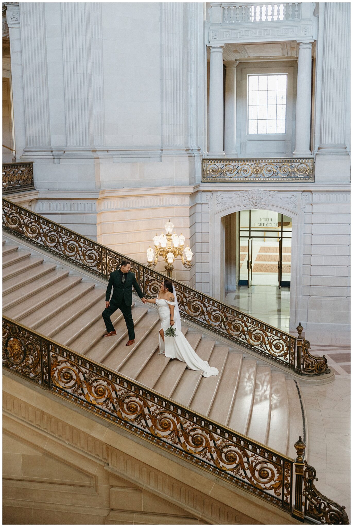 SF City Hall Fourth Floor Balcony Wedding - skylermaire.com